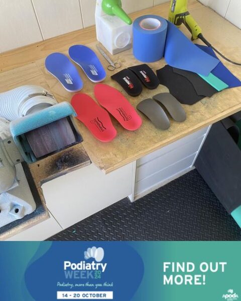 Podiatry orthotic lab at Physioworks Camberwell.
